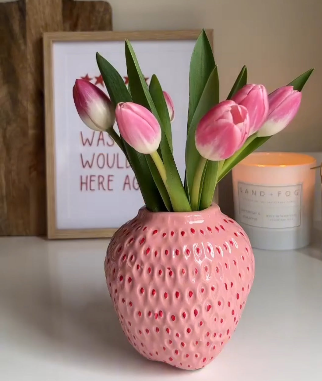 Ceramic Strawberry Vase: Elegant 3D Design for Modern Decor – THE ...
