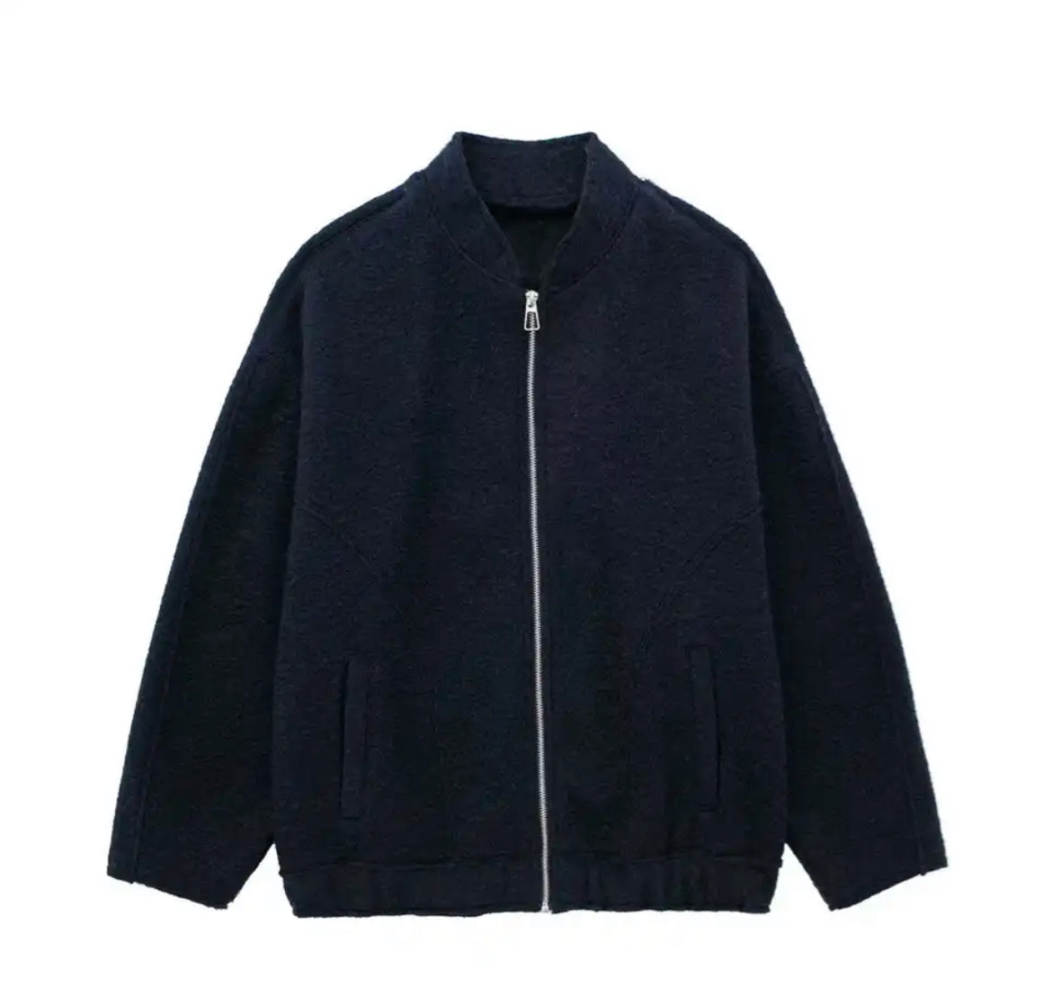 Navy Wool Bomber Jacket: Unleash Your Style! Order Yours Now! – The ...